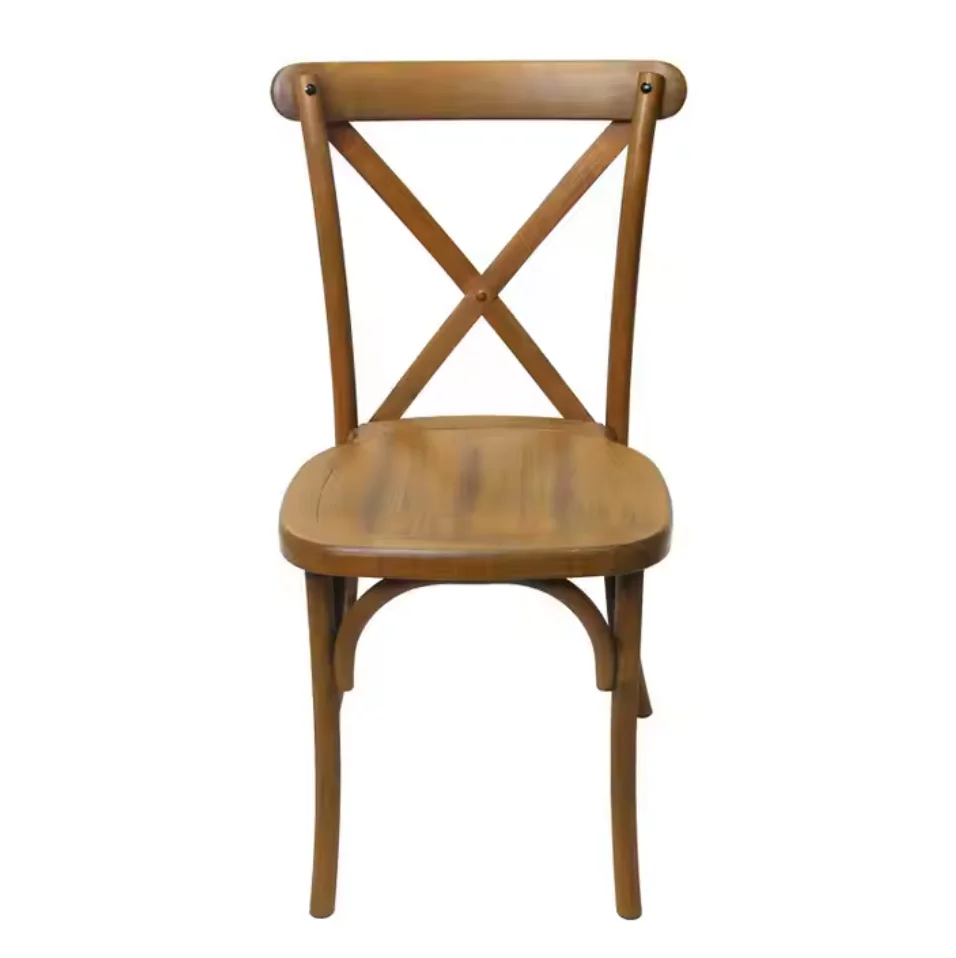 Commercial Stackable Banquet Chairs with Wooden Seat and Backrest Heavy ...