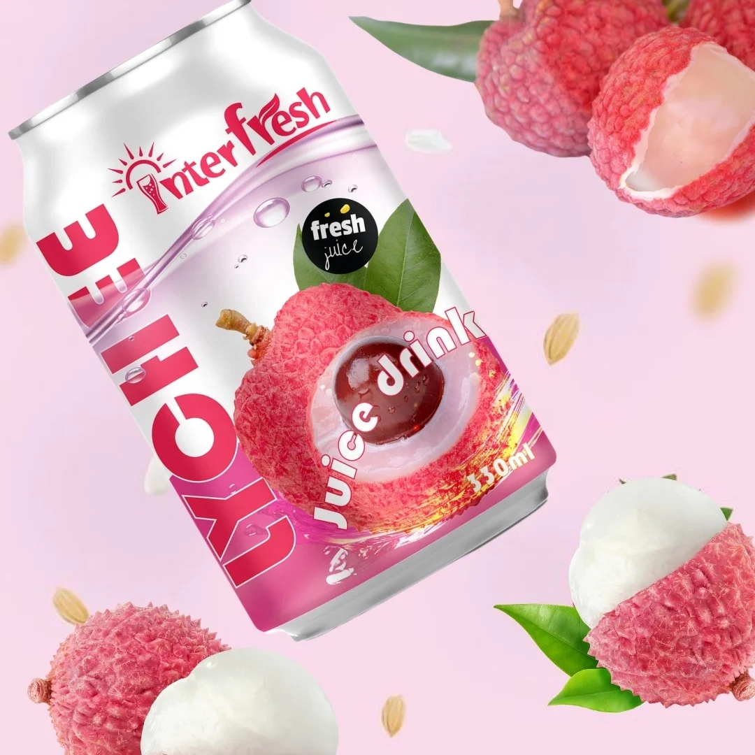 Lychee Tropical Fruit Juice Drink 330ml Canned Wholesale Price Fresh ...