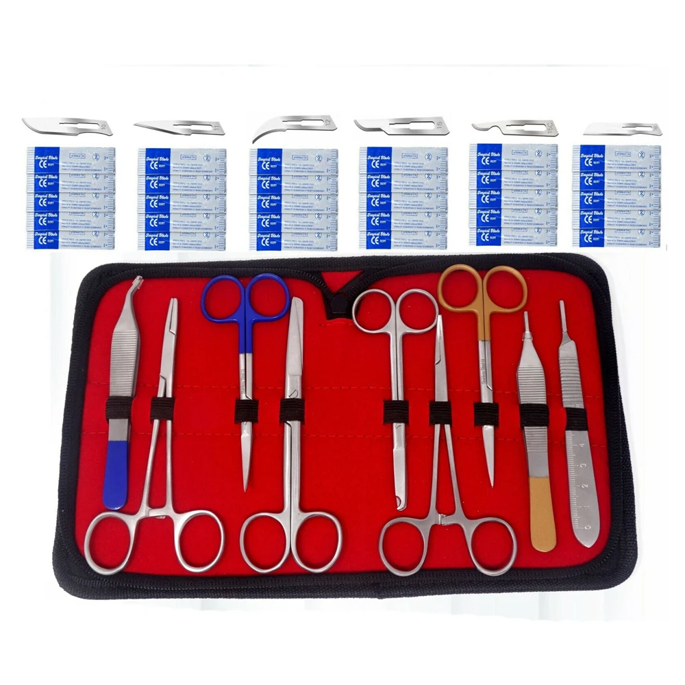 Suture Laceration Kit for Medical Students 9 Pcs With Surgical Blades ...