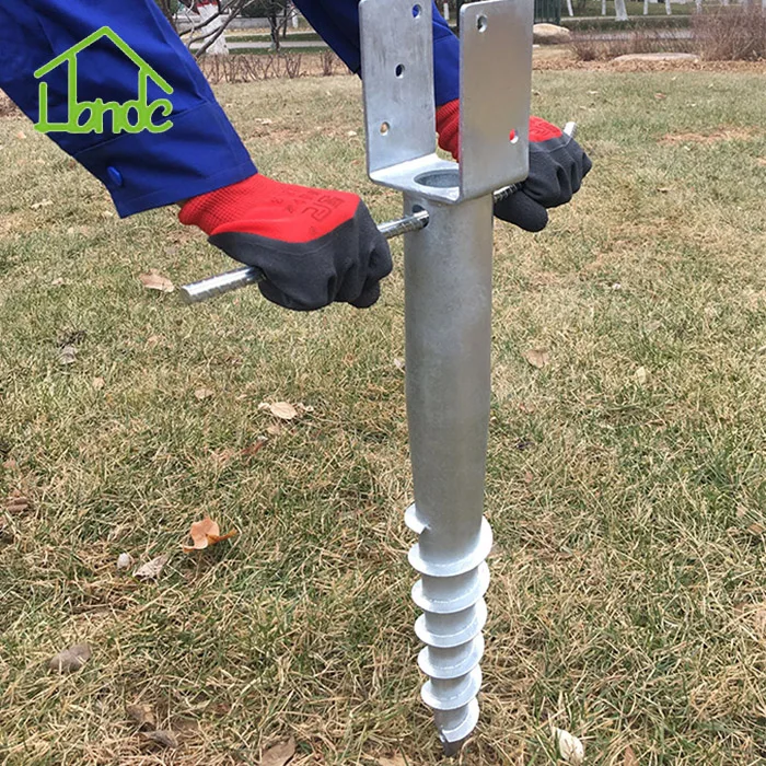 No Dig U Model Ground Screw Anchor For Mailbox Post - Buy U Type ...