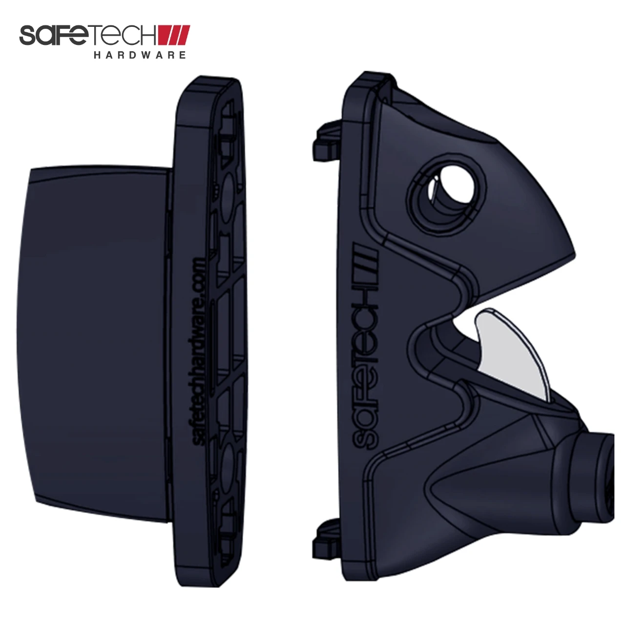 Safetech Vinyl Wrap Around Gravity Gate Latch Pvc Push Button Easy ...