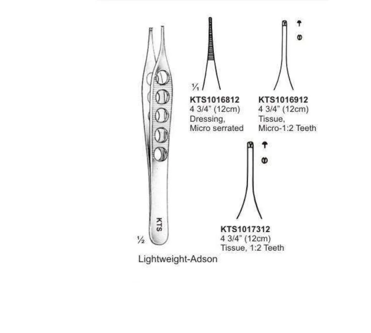 Light Weight Surgical Instrument 4 3/4" (12cm) Stainless Steel Forceps ...