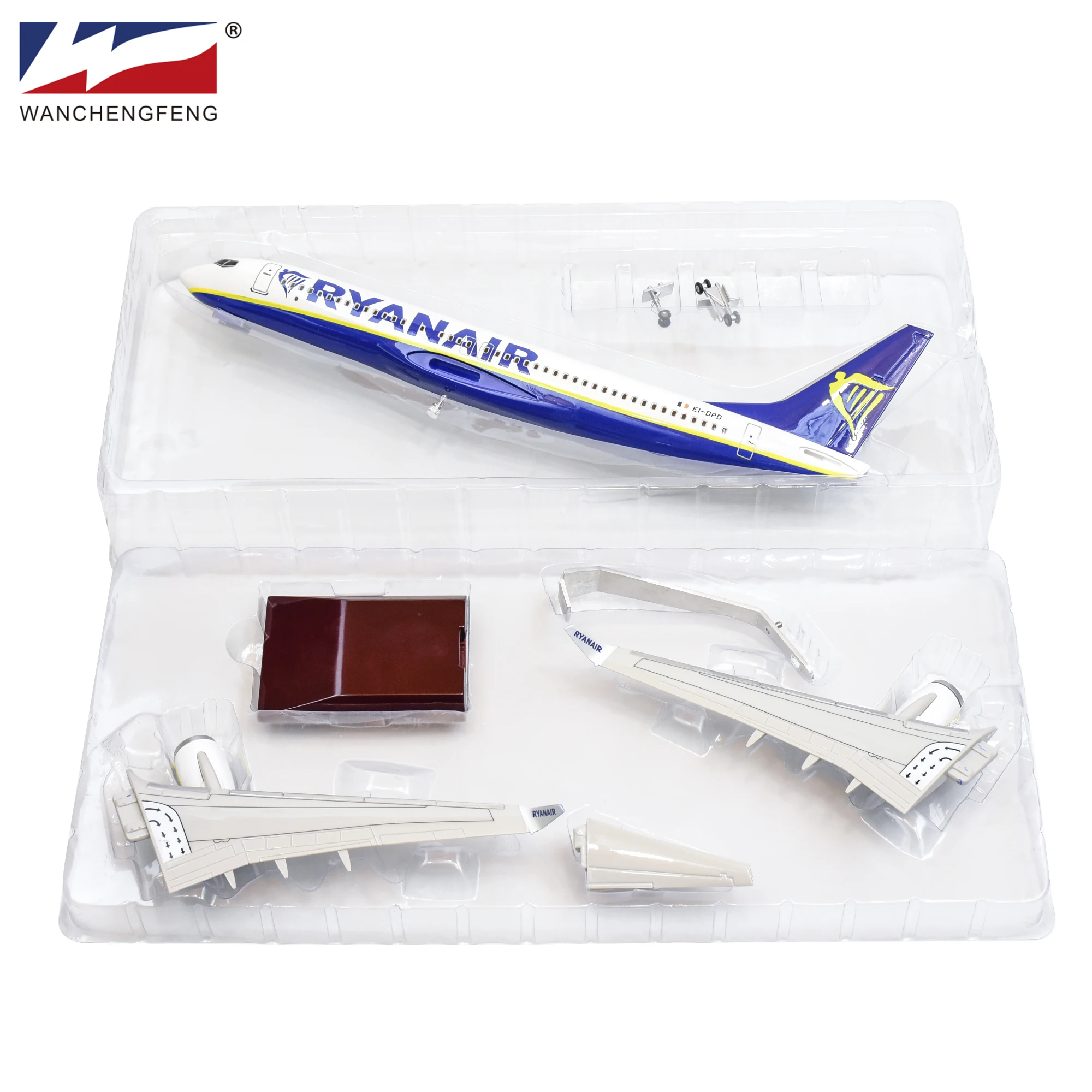 [led Version] Plane Model Airplane Model Ryanair B737 1/80 48cm Resin ...