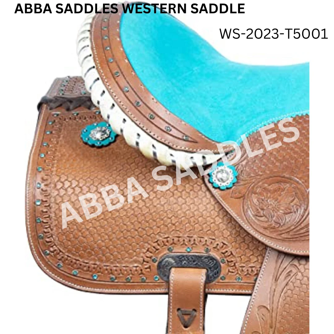 Western Carved Roping Trail Horse Saddle Handmade Horse Western Saddle ...
