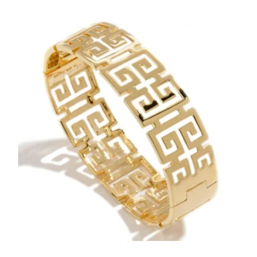 Stylish Gold Plated Greek Key Design Bangle For Womens And The Pattern ...