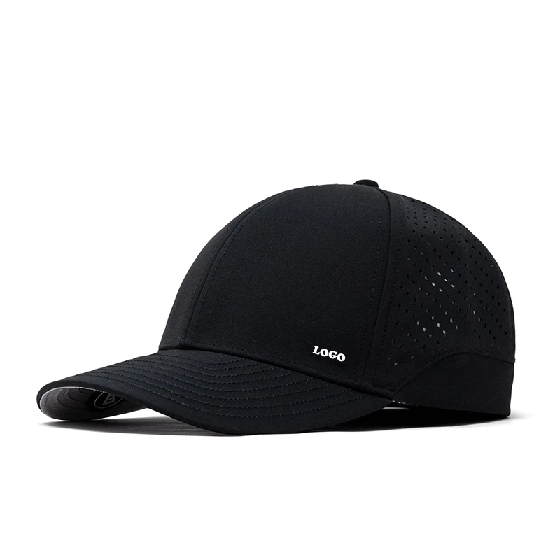Custom 6 Panel Laser Cut Perforated Flex Fit Hat,Dry Fit Hydro ...