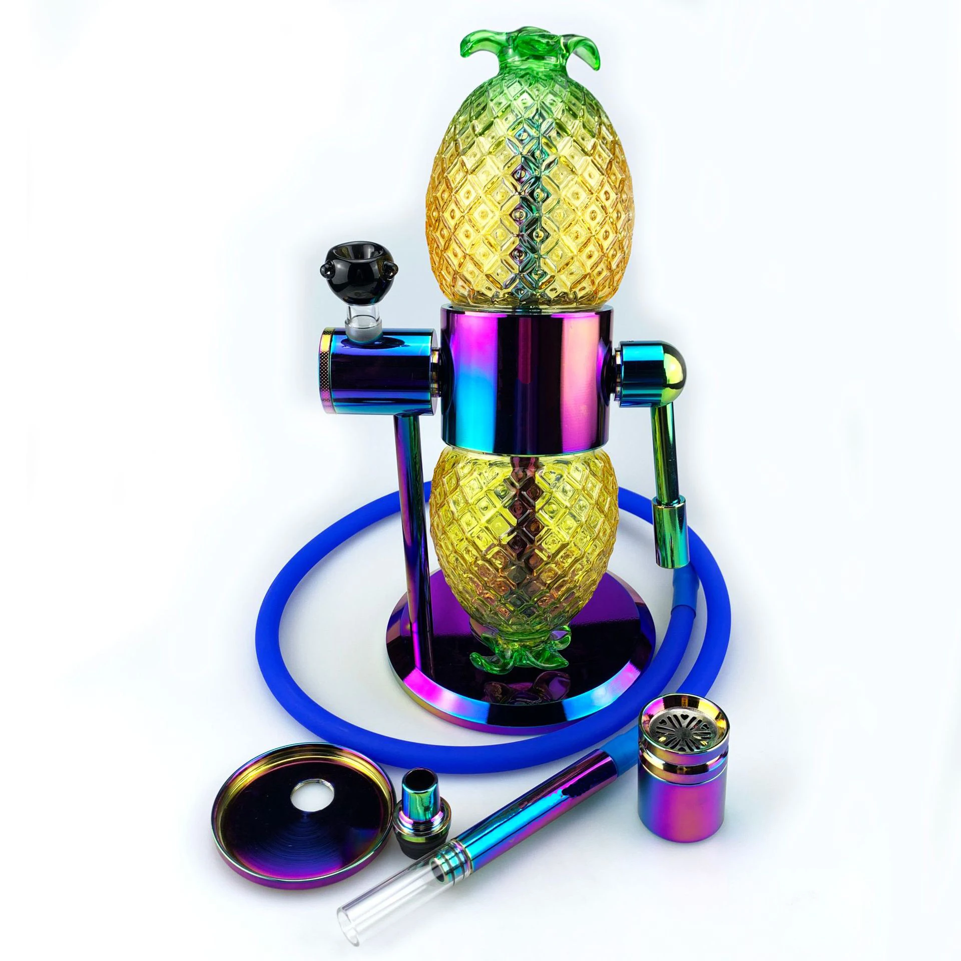 Anho Premium Pineapple Gravity Hookah Glass Bottle Shisha Set 360 ...