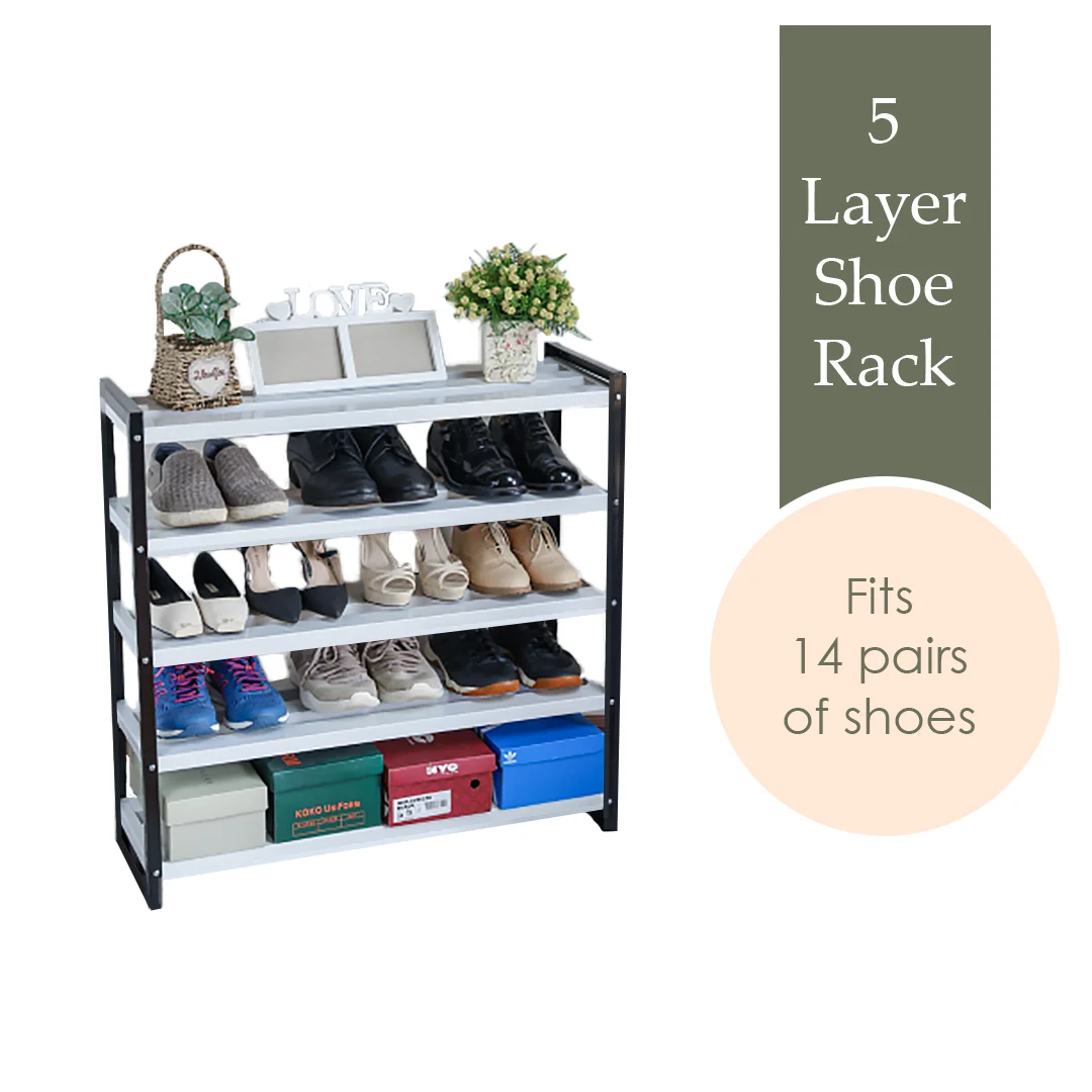 Premium High Quality Modern Style 5 Layer Metal Shoe Rack Furniture ...