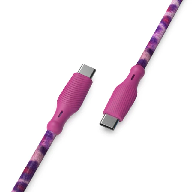 Type-c To Type-c Faux Fur Fabric Reinforced Durable Charging Cable Made ...