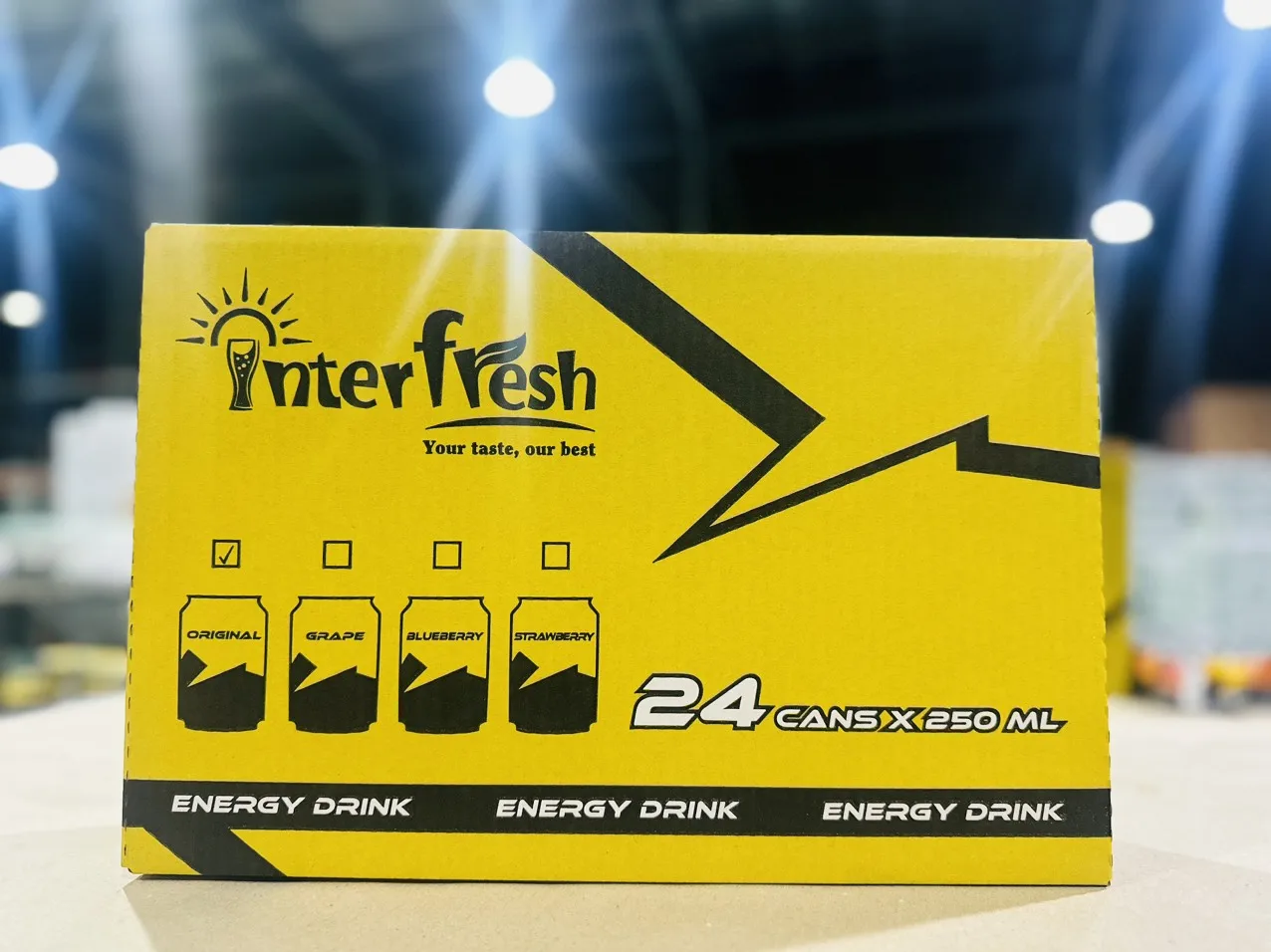 Vietnam Interfresh Energy Drink 250ml Can Original Flavor Redbull High ...