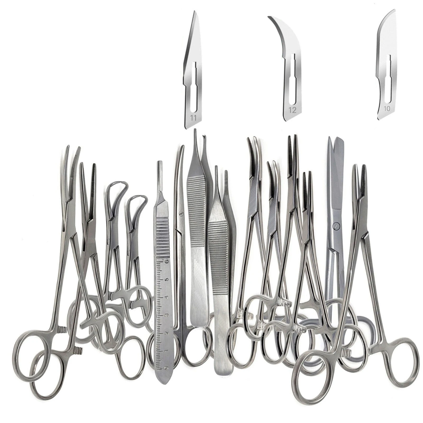 Veterinary Surgical Scissors Animals Operation Instruments Kit Durable ...