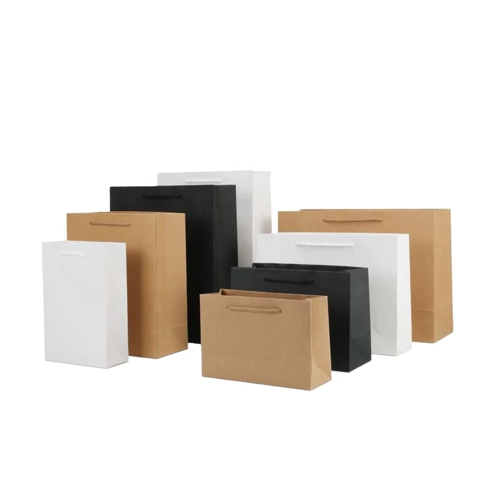 Custom Oem Printing Kraft Paper Fashion Shopping Gift Krafts Bag Luxury ...