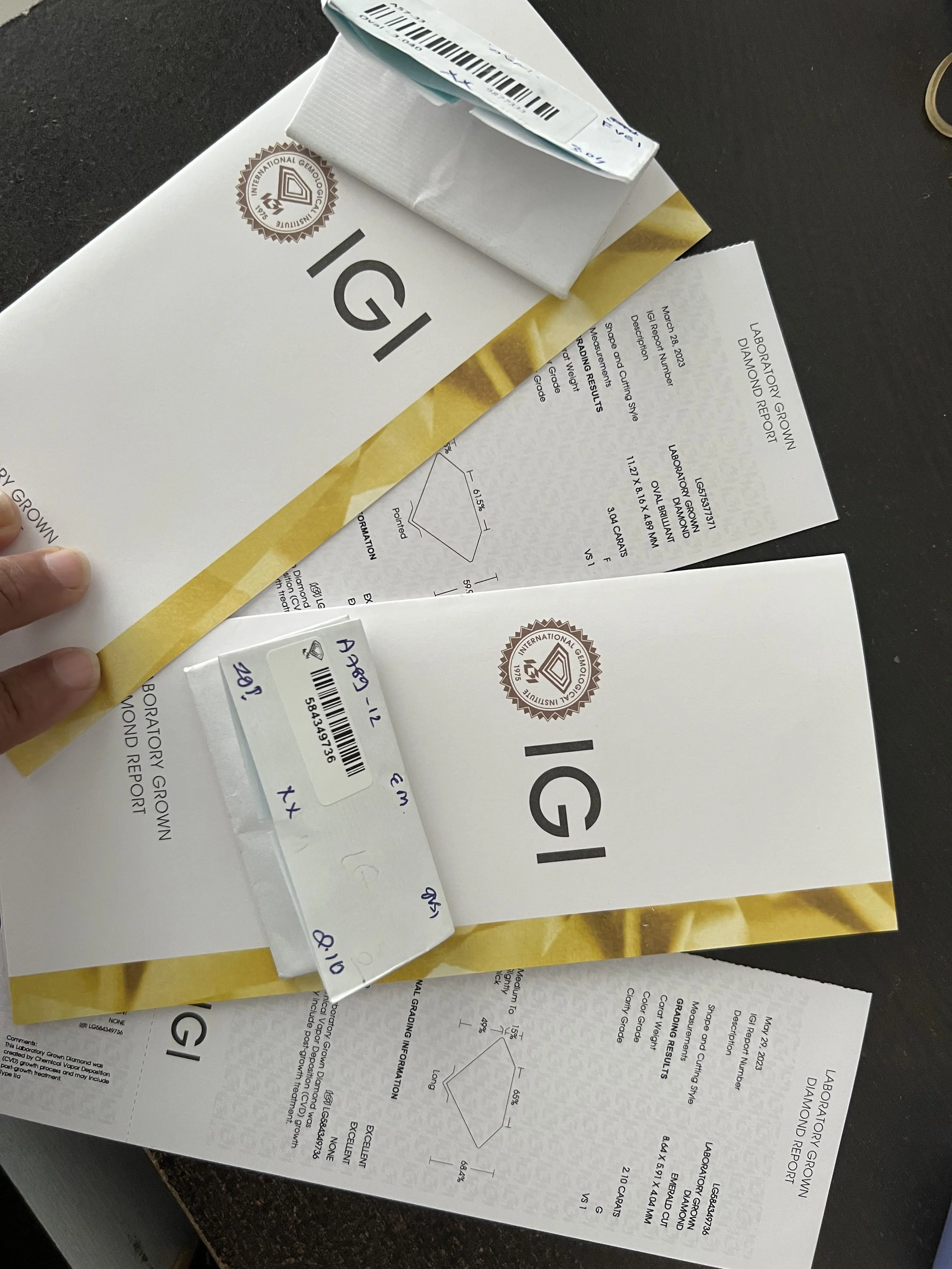 High Quality Igi Certificate D Color 1ct Radiant Cut Synthetic Lab ...