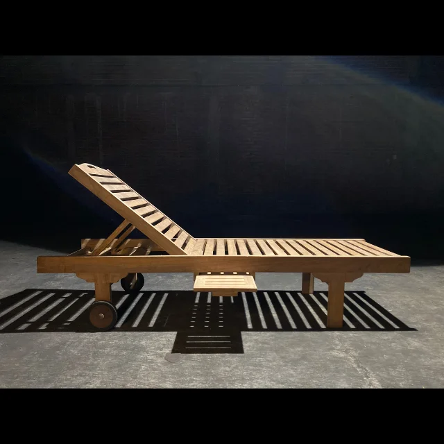 Contemporary Outdoor Wooden Garden Sun Lounger Luxury Designer Seaside ...