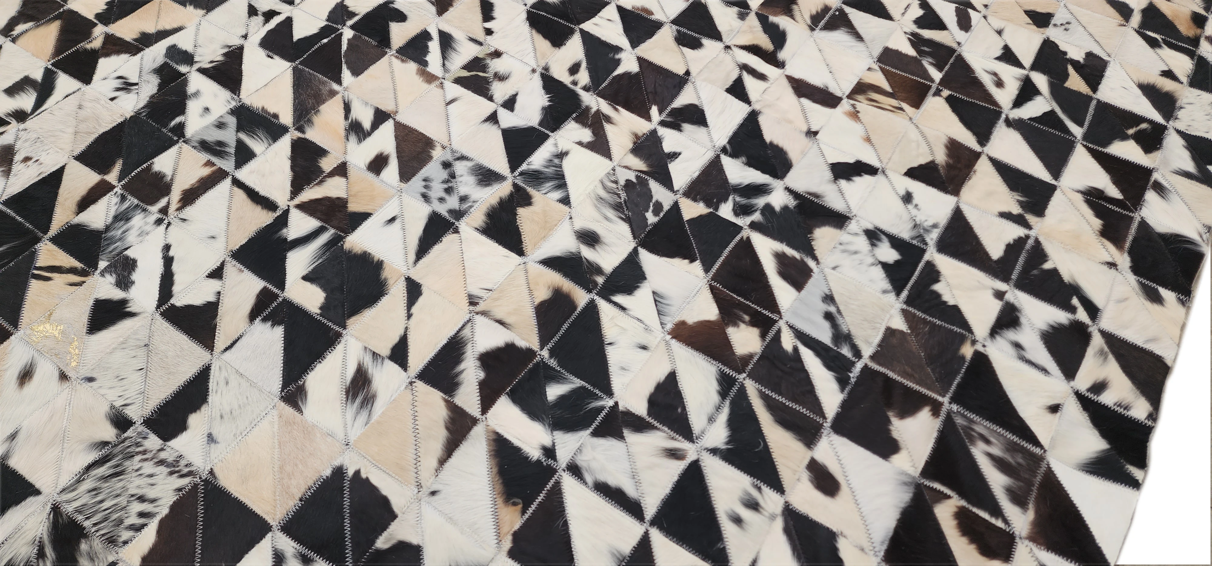 New Modern Design Natural Black And White Color Real Cowhide Fur ...