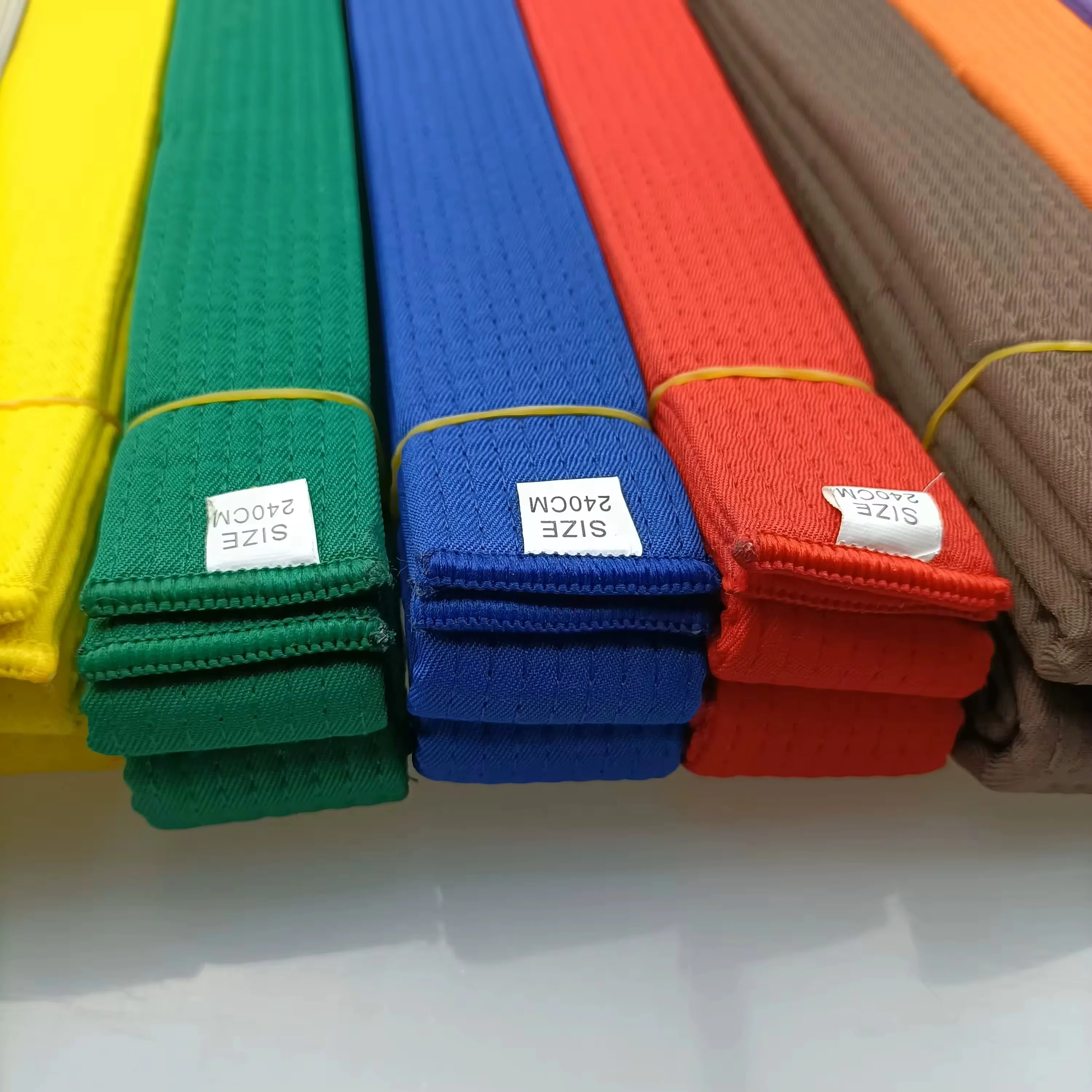 Brazilian Jiu Jitsu Belts 100% Cotton Material Durable BJJ Belts With ...