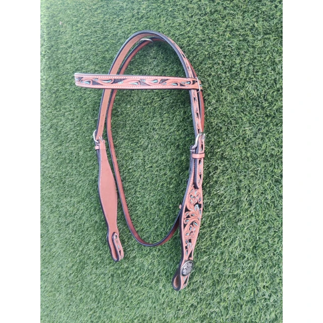 Luxury Horse Show Headstall Western Origin Metal Plated Head Gear ...
