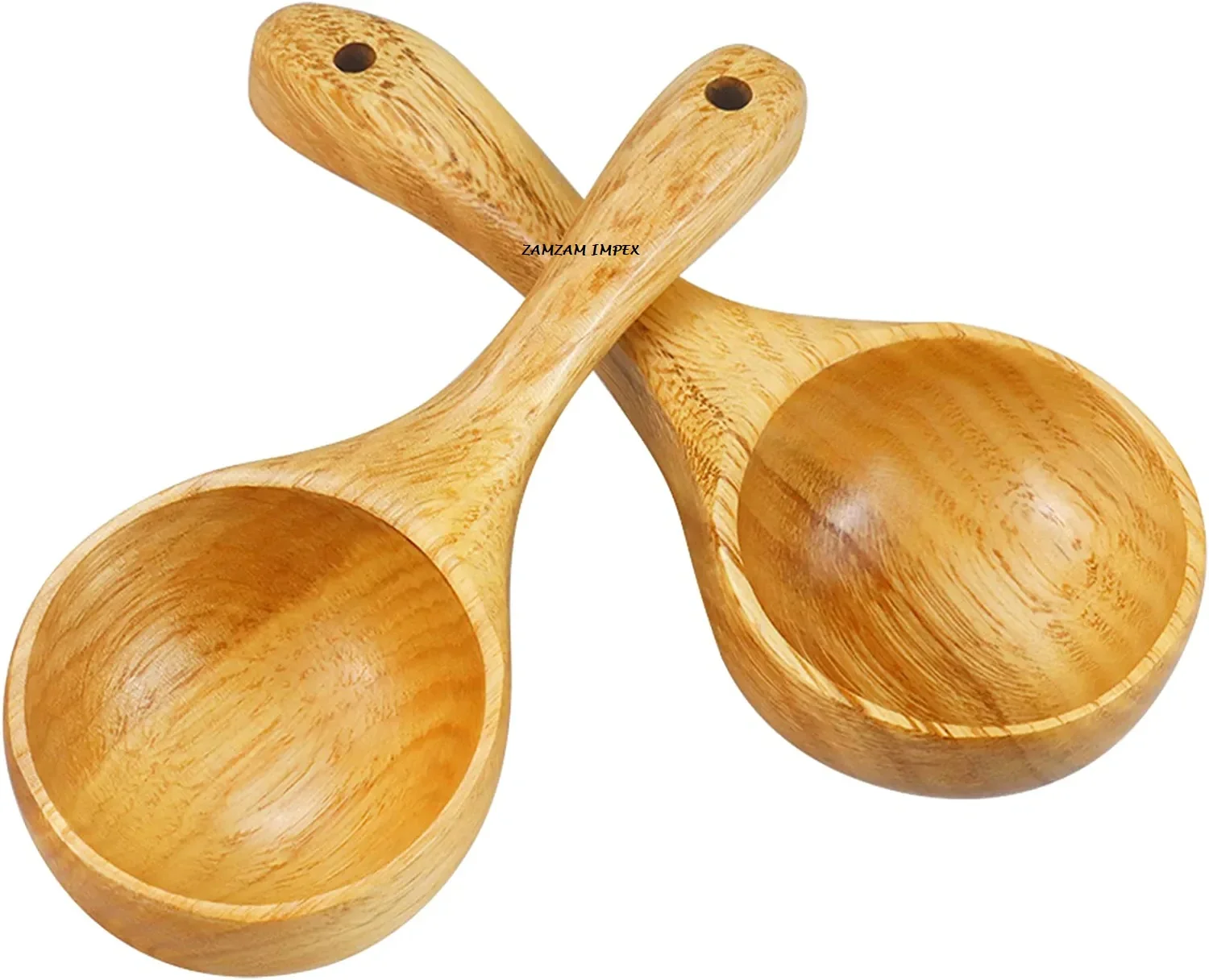 Wooden Kitchen Scoop Multipurpose Large Solid Wood Water Spoon Serving ...