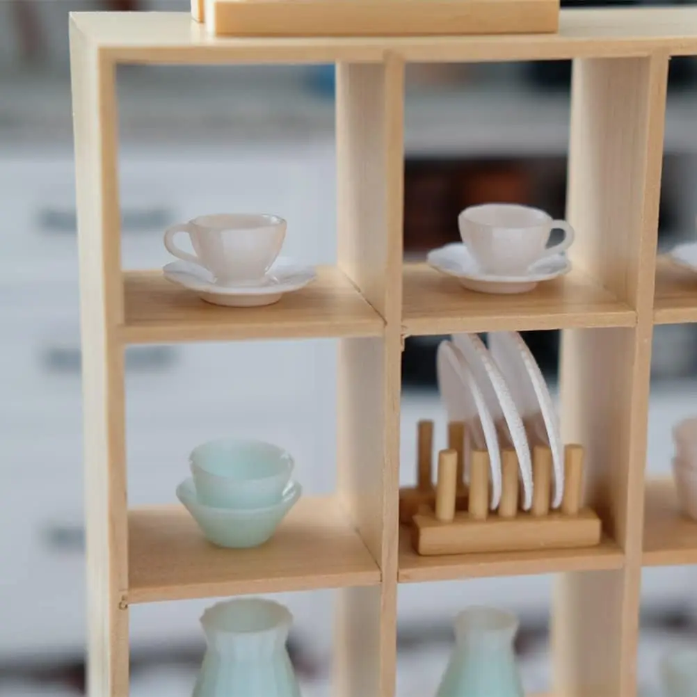 Mini Wooden Storage Box Display Shelf Organizer Storage Shadow Box ...