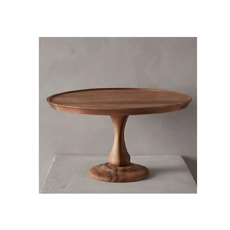 Acacia Wood Cake Stand Set Rustic Farmhouse Cupcake Stand Wedding And ...