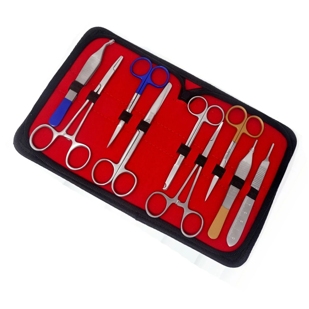 Suture Laceration Kit for Medical Students 9 Pcs With Surgical Blades ...