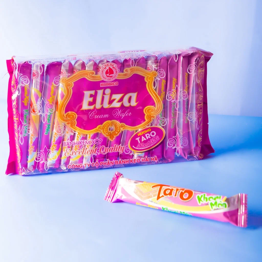 ELIZA Cream Wafer Cream Wafer Biscuits Cakes Taro Strawberry Orange ...