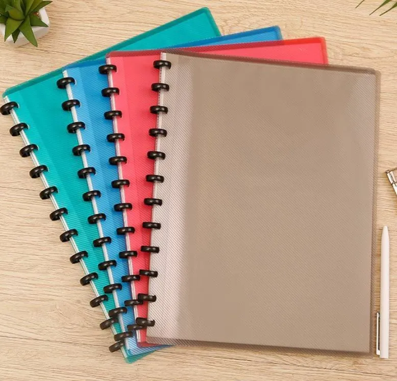 A4 Loose-leaf Folder Transparent Insert Kit Multi-page File Folder ...