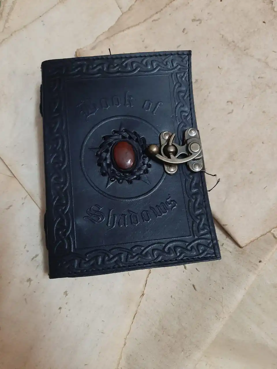 Custom Made Pentagram Embossed Leather Journals Is Book Of Book Of ...