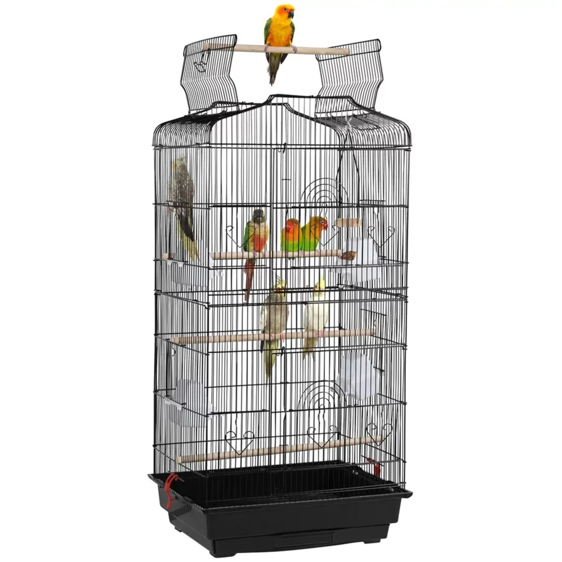 Simple Black Cat Cage Villa Luxury Cat Cage Indoor Large Size Multi ...