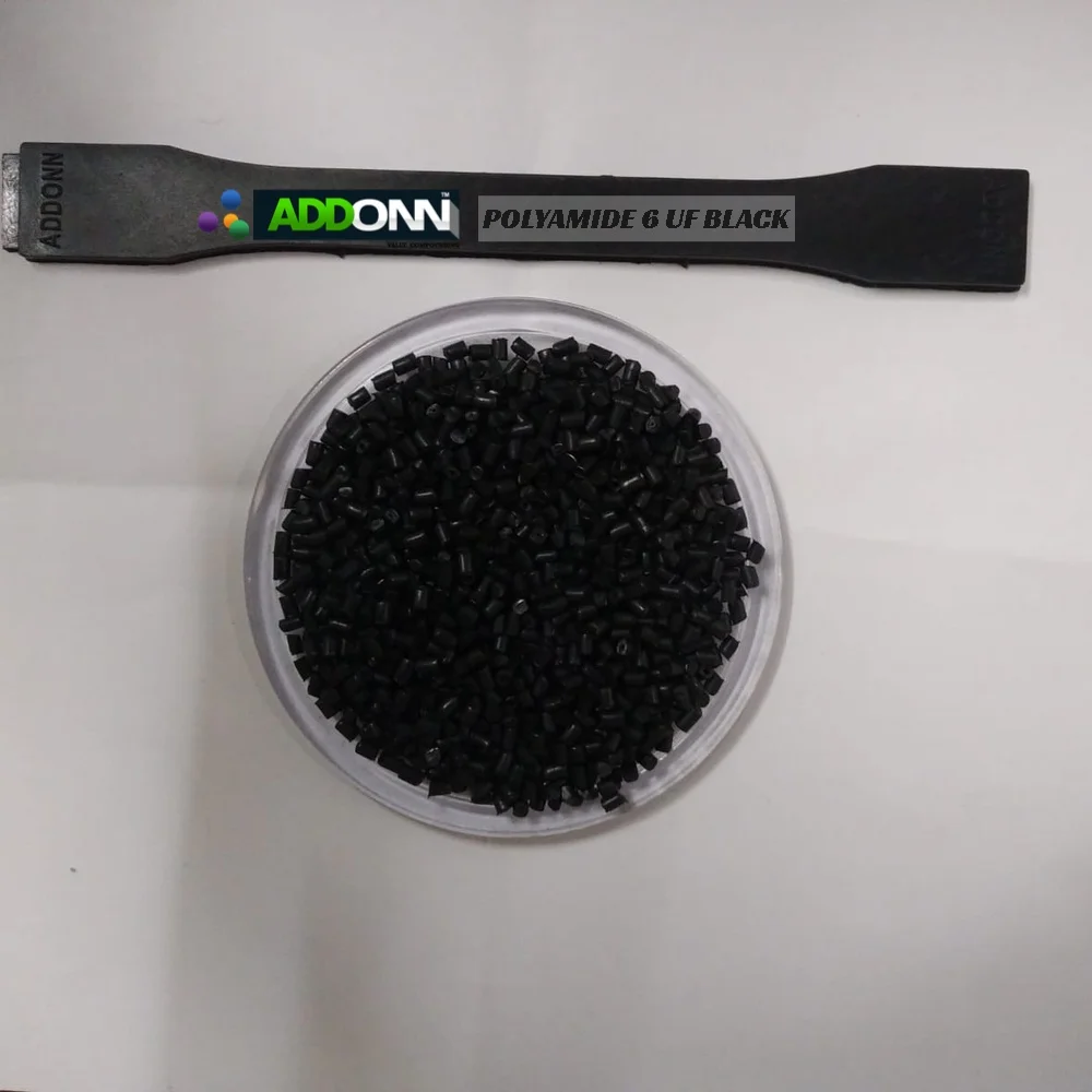 Pa6 Heat-stabilized Plastic Pellets Virgin Polyamide 6 Granules Black ...