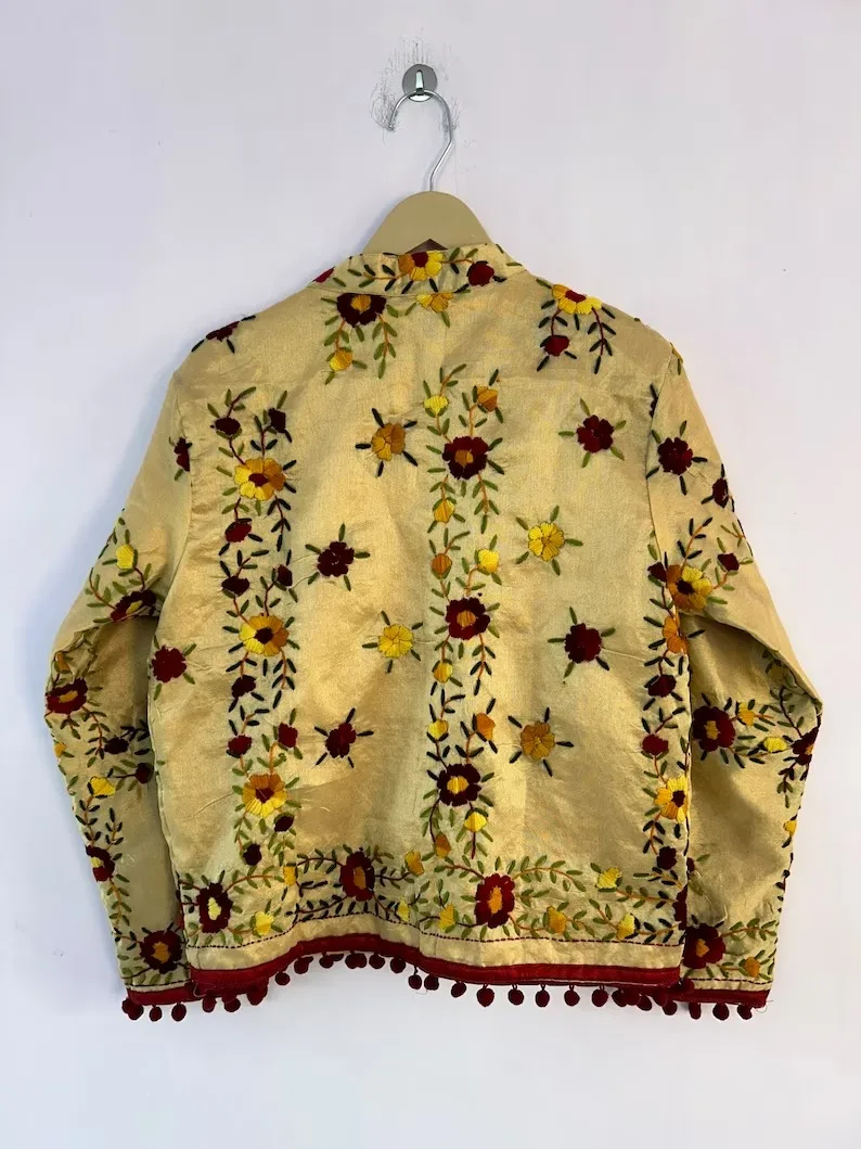 Super High Quality Traditional Phulkari Handmade Embroidered Jacket for ...