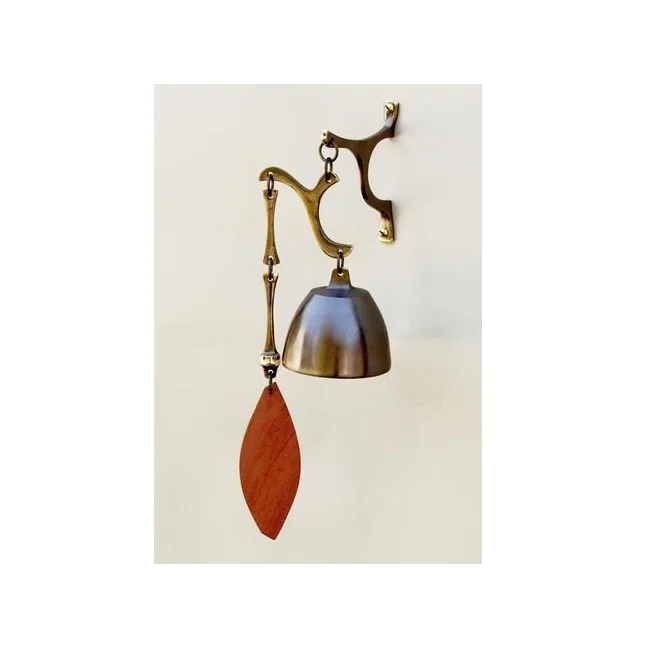 Vintage Doorbell Solid Brass Carving Stem Gold Color Iron Door Bell ...