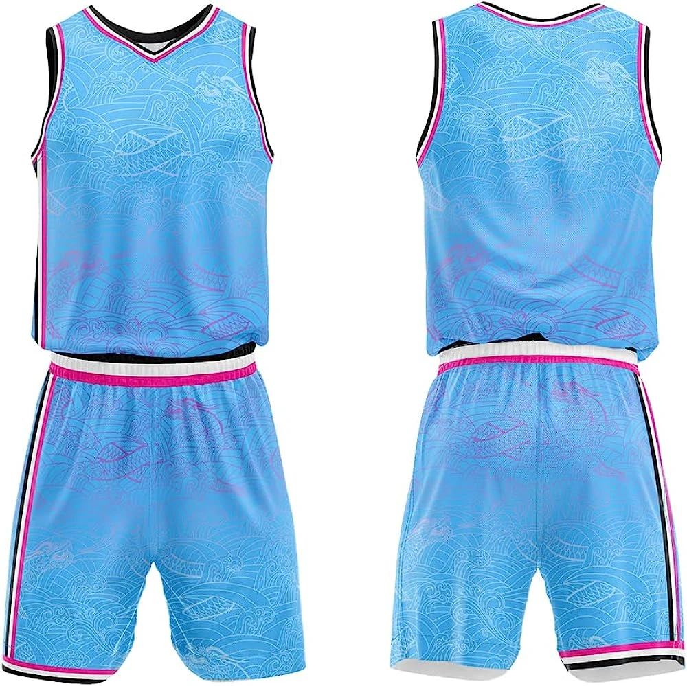 Custom Sublimation Wholesale Blank Basketball Uniform 100% Polyester ...