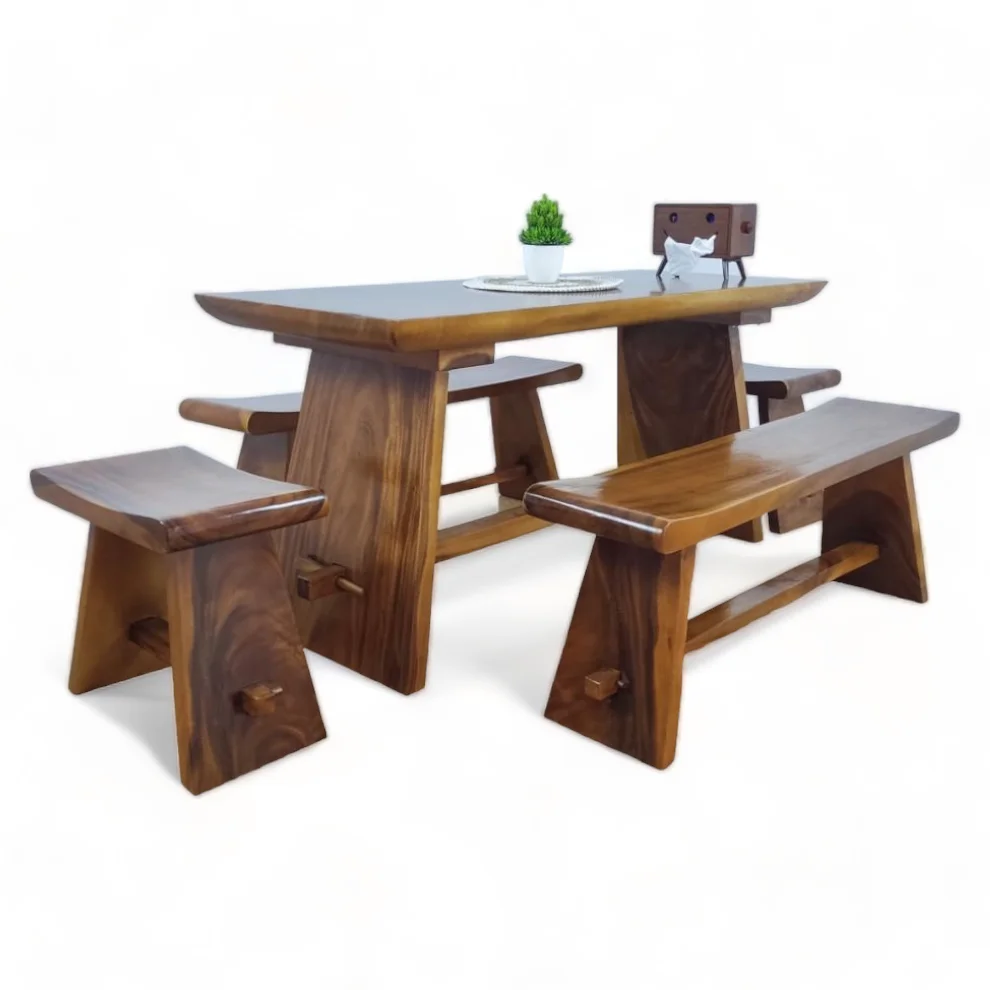 Restaurant Furniture Live Edge Natural Slab Acacia Wood Dining Tables ...