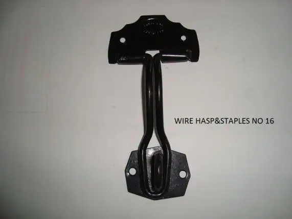 Wire Hasp & Staples No 14 Kunda Galvanised Sizes Mild Steel Wire Hasps ...