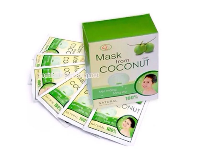 Coconut Dry Face Mask Without Serum For Moisturize And Hydrate Face - 100% Natural Coco Mask Ms ...