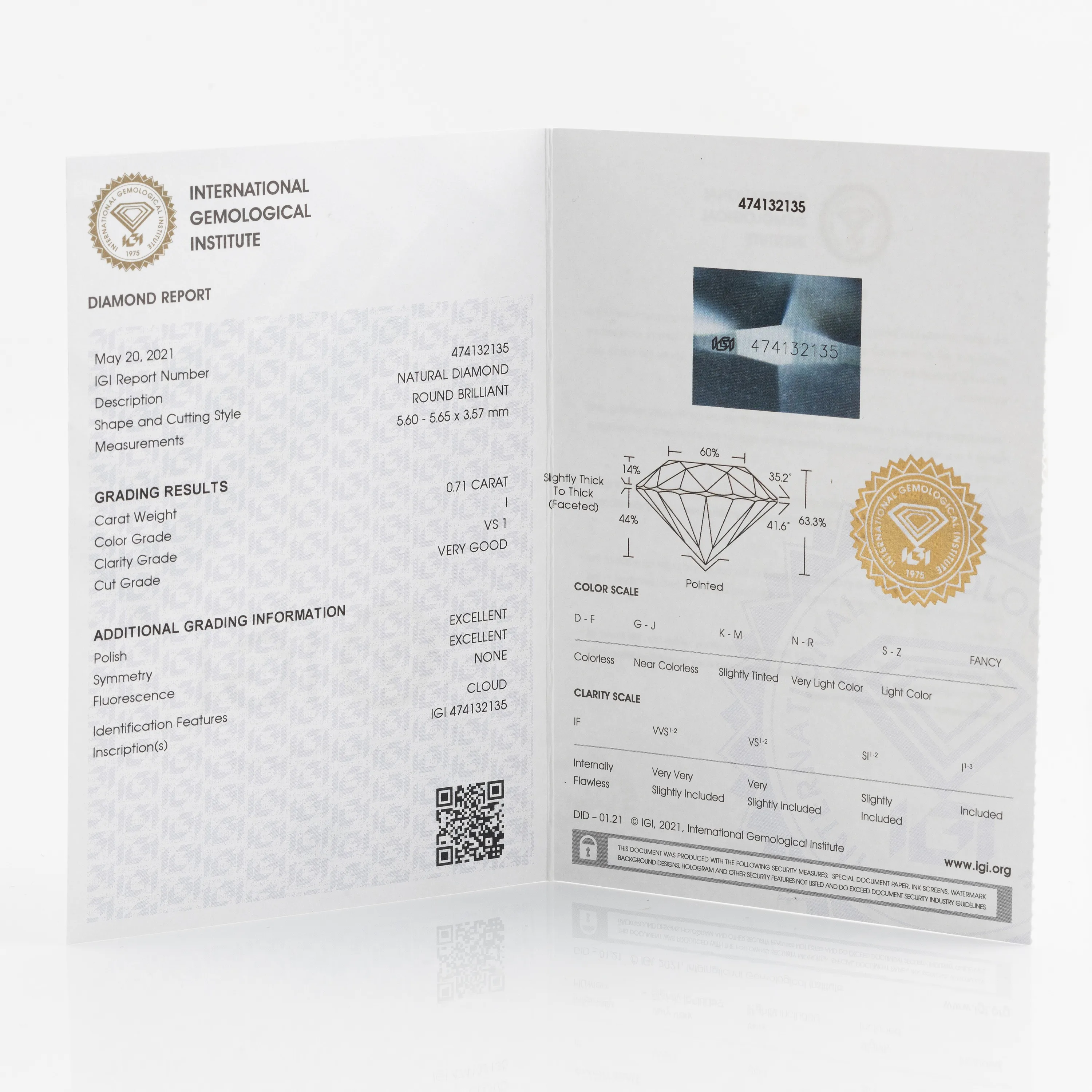 High Quality IGI Certificate D Color 1CT Radiant Cut Synthetic Lab ...