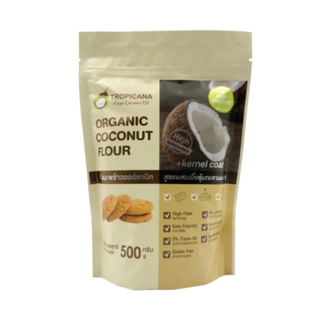 Tropicana Organic Coconut Flour (brown) For Cooking 500g Coconut Flour ...