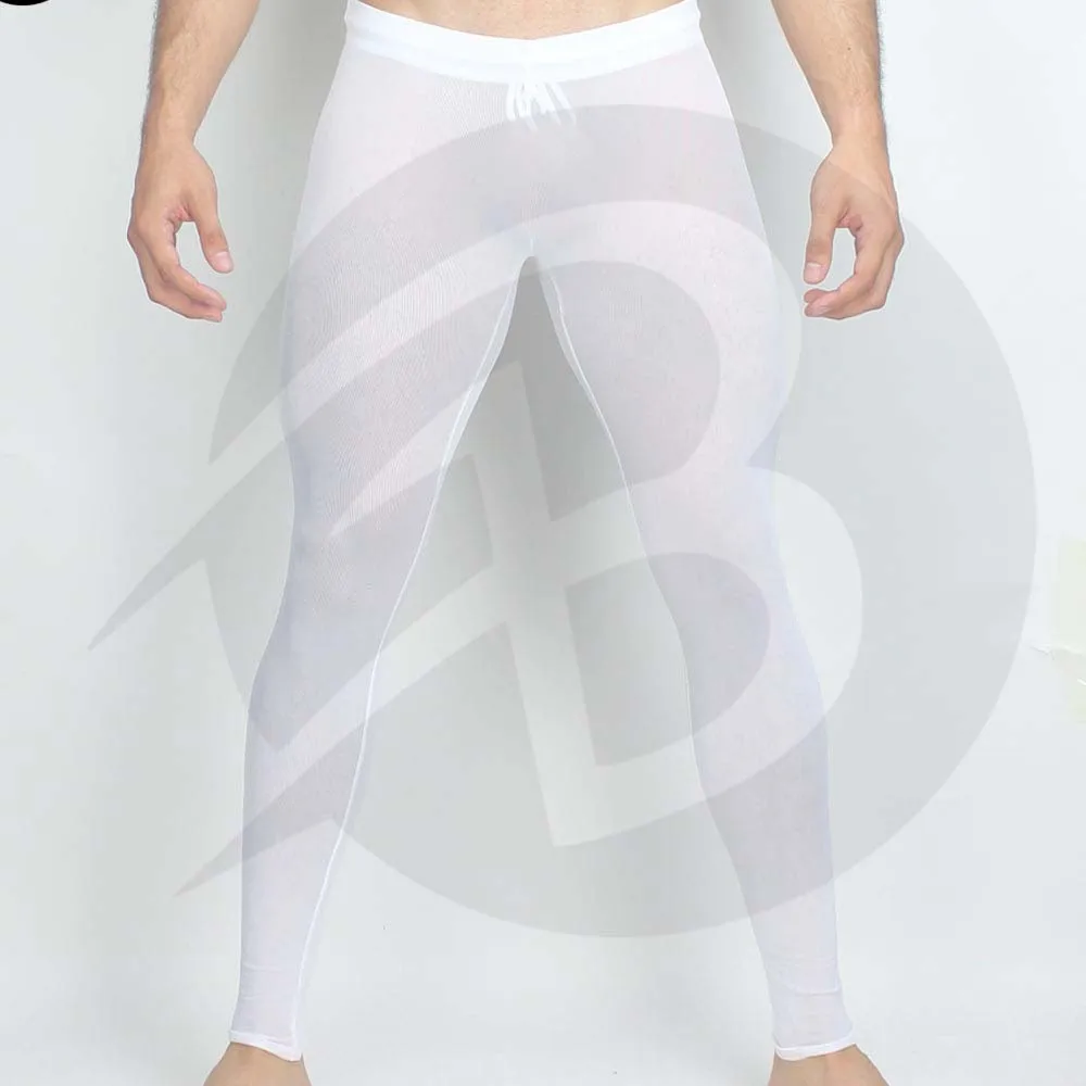 Men Leggings See Through Sheer Mesh Pants \ Transparent Casual Wear ...
