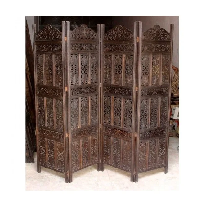 Five Panell Deco Wooden Partition With Customized Size Shape Colour ...