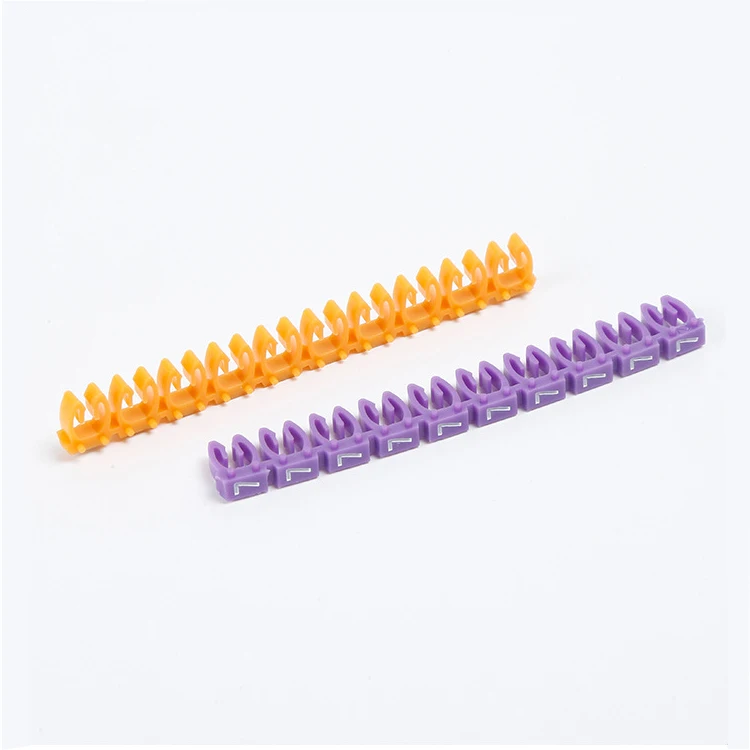 M-type Open Snap-on Colourful Cable Markers Digital Numbering Tube Wire ...