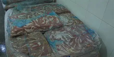 Frozen Clean Pork Small Intestine Pig Green Runners Casings in Box ...