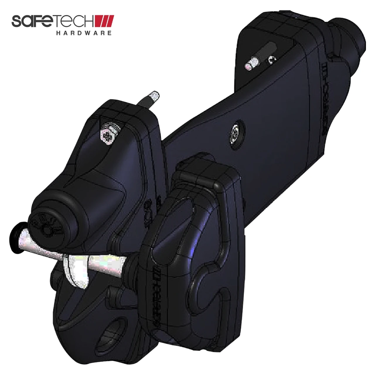 Safetech Vinyl Wrap Around Gravity Gate Latch Pvc Push Button Easy ...