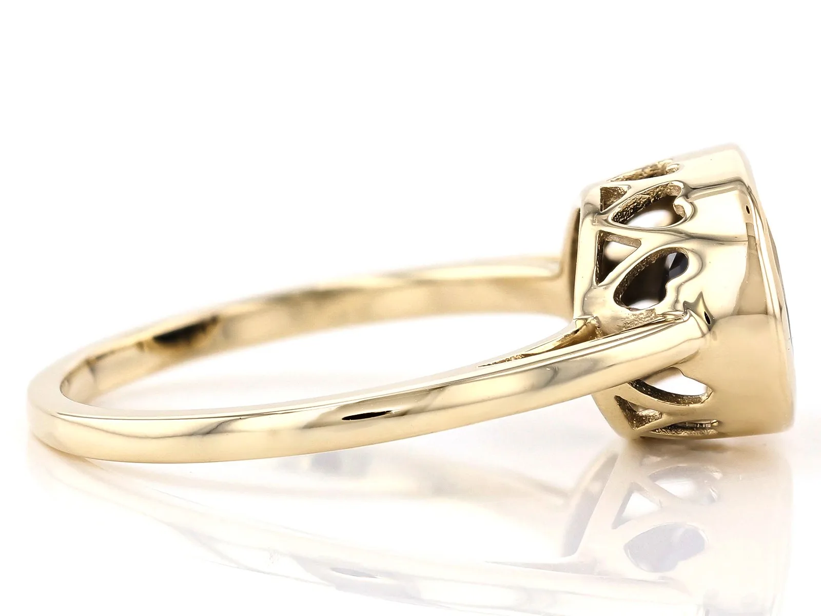 Sapphire Serenity: Blue Sapphire 10k Yellow Gold Ring | A Stunning ...