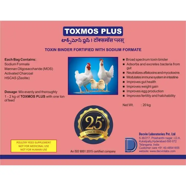 Toxmos Plus Feed Additive for Poultry Fortified with Sodium Formate ...