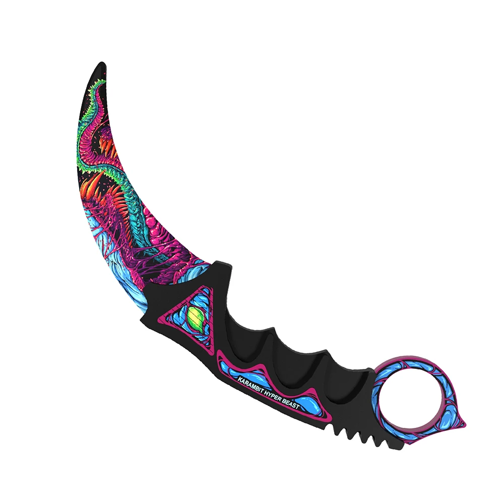 Hot Price Cs Go Karambit Knife Wooden Toy Color Hyper Beast - Buy ...