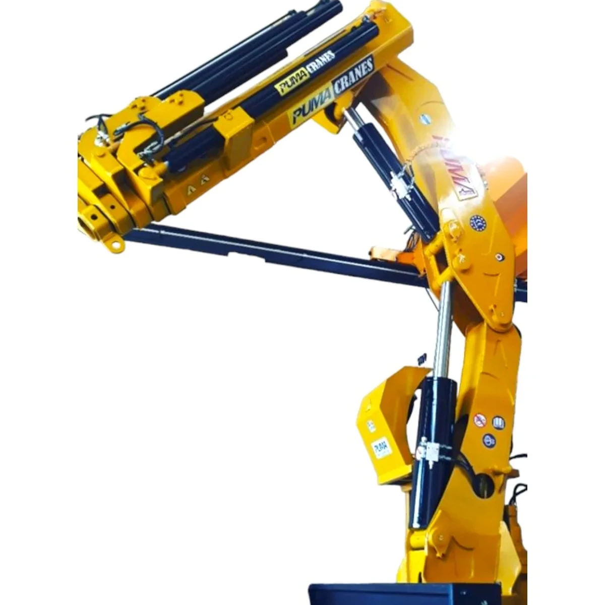 High Quality 10 Ton Capacity PUMA Folding Boom Cranes Hydraulic Knuckle ...