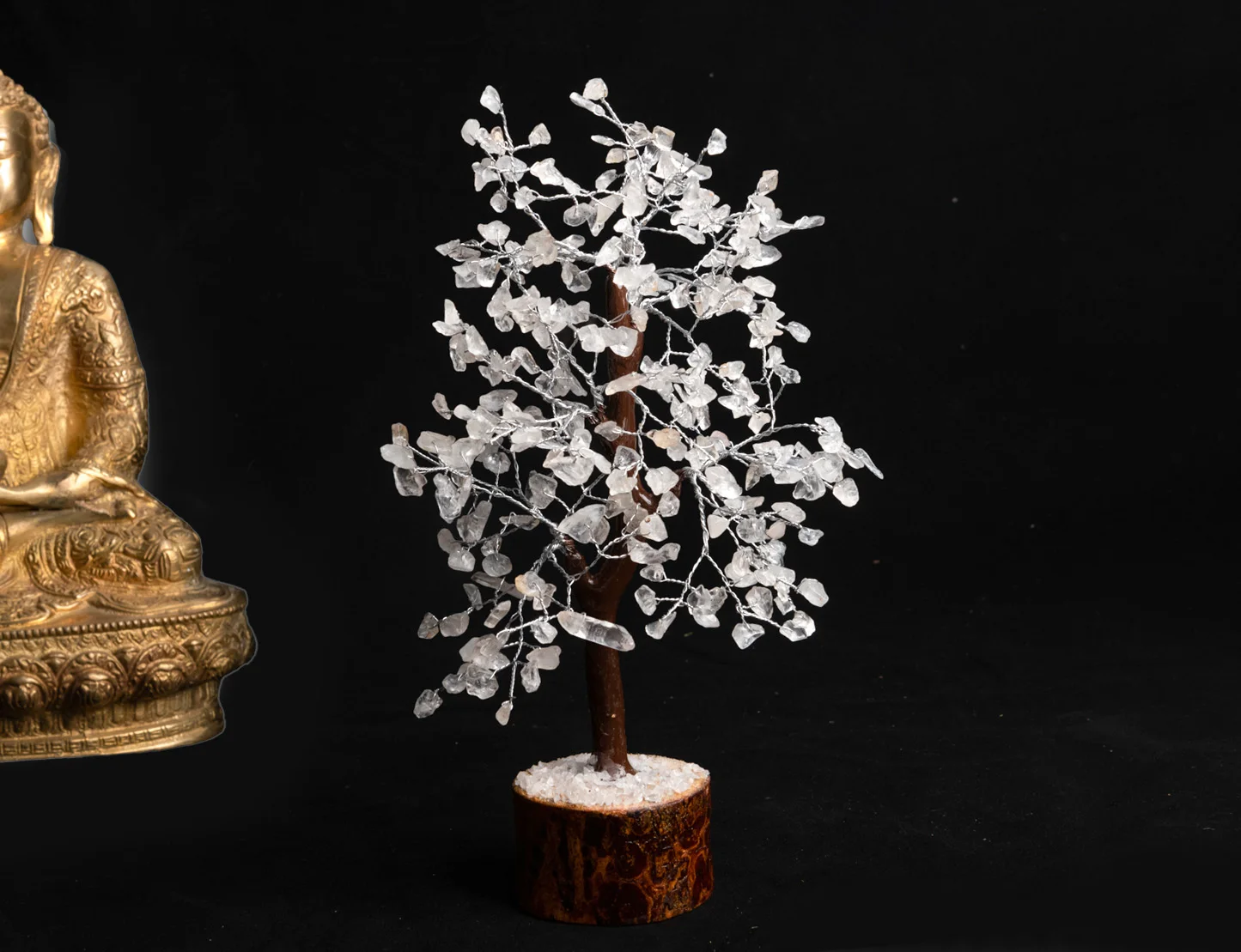 Clear Quartz Chakra Meditation Healing Orgone Tree For Indoor Outdoor ...