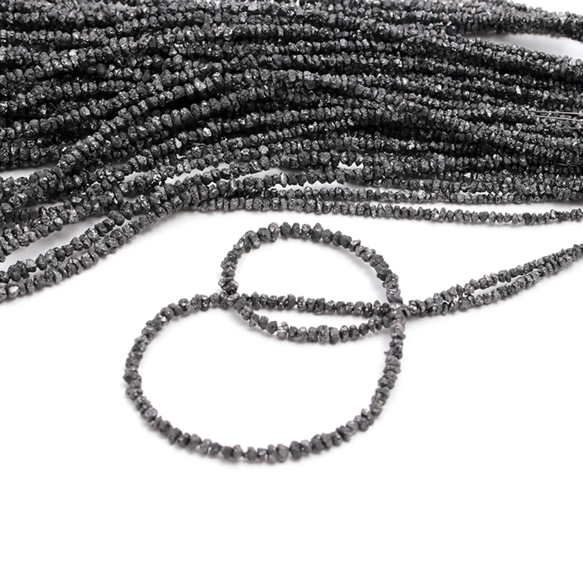 Conflict Free Rough Diamond Beads,Aaa Natural Black Diamond Raw Beads,2 ...