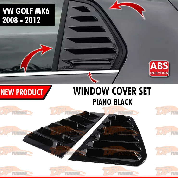 V.w Golf Mk6 2008 - 2012 D Line Rear Window Cover Louver Visor With ...